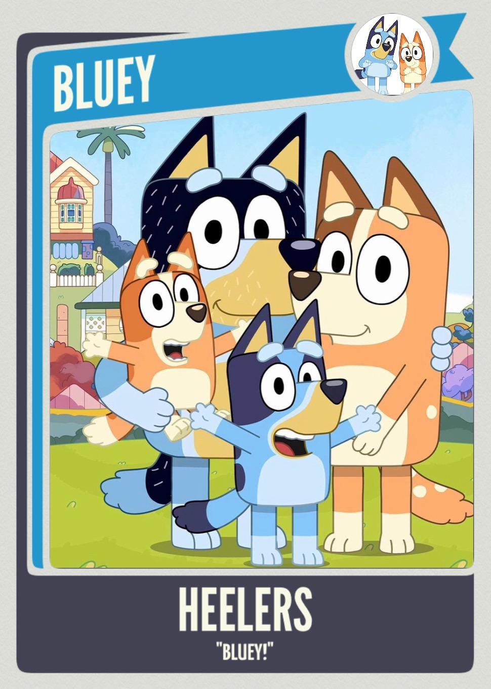 Bluey Trading Card - Etsy