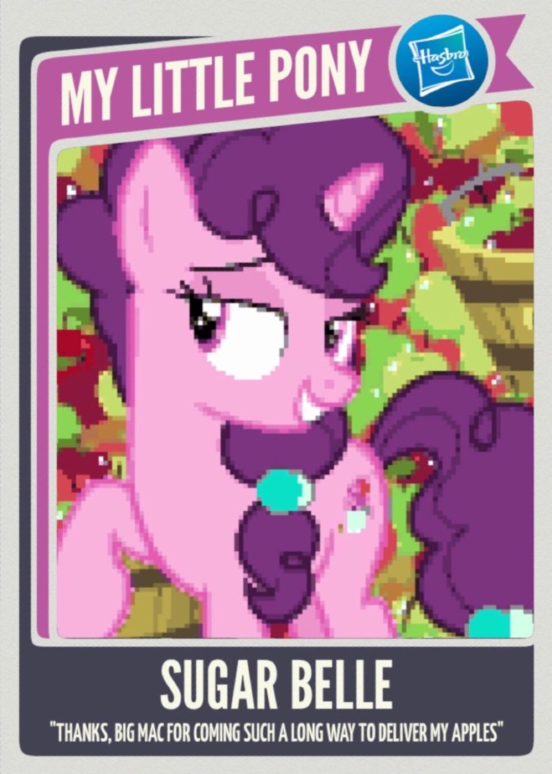 My Little Pony: Pixelated Sugar Belle Trading Card - Etsy