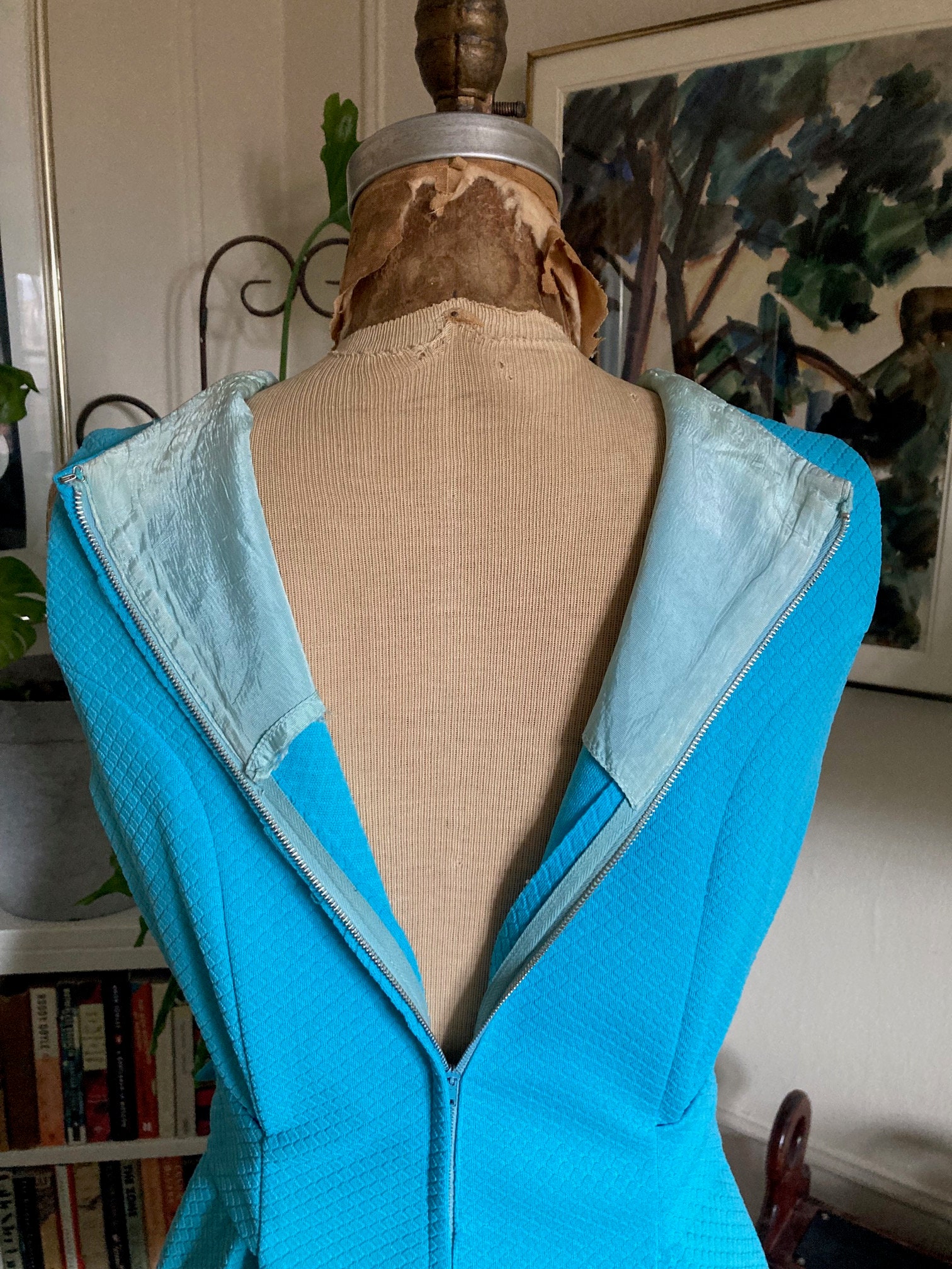 60s Blue Shift Dress / Mad Men 60s Dress / Blue Mod Dress - Etsy