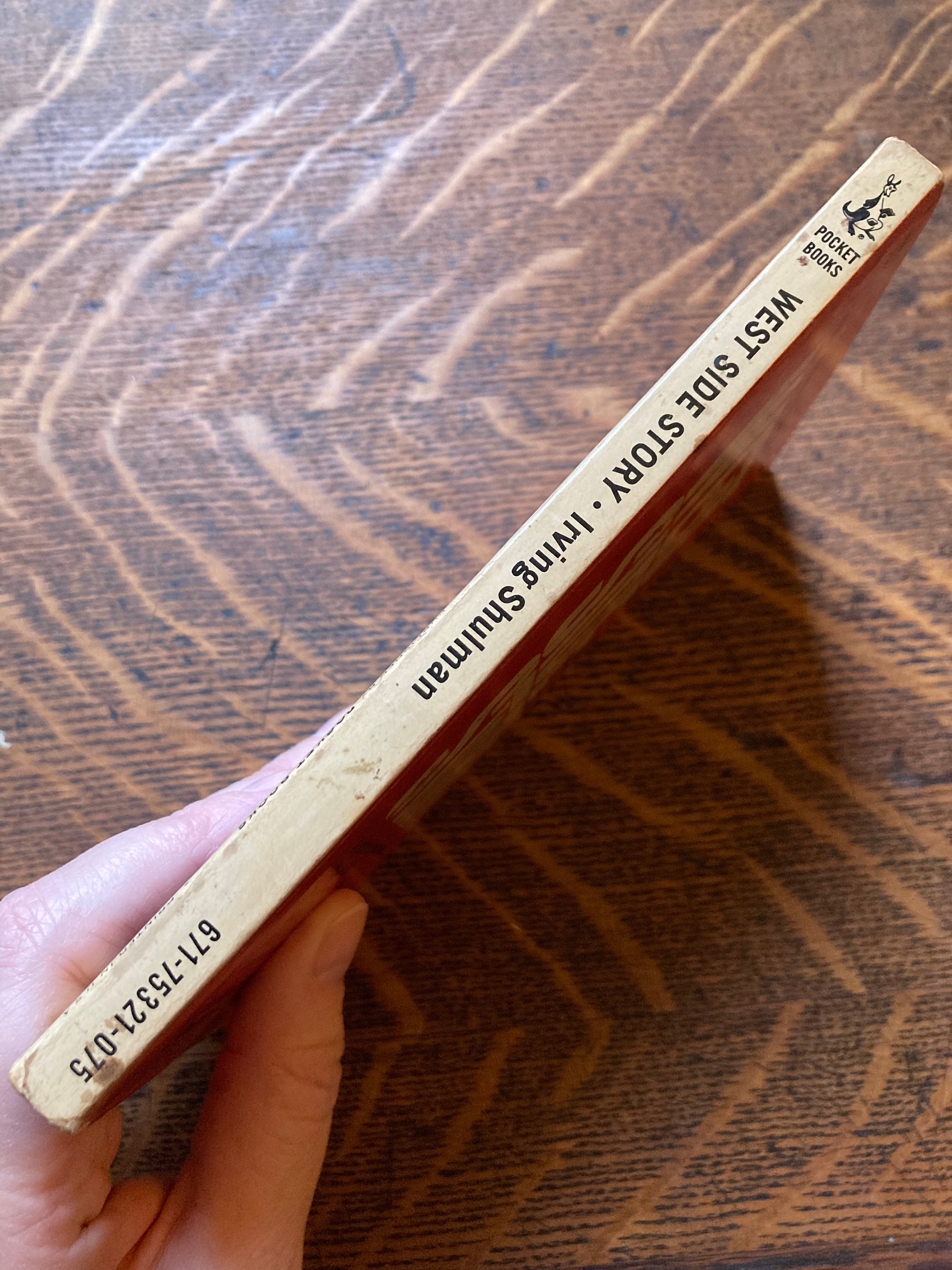 West Side Story by Irving Shulman, 1969 1st Edition, 15th Printing by ...