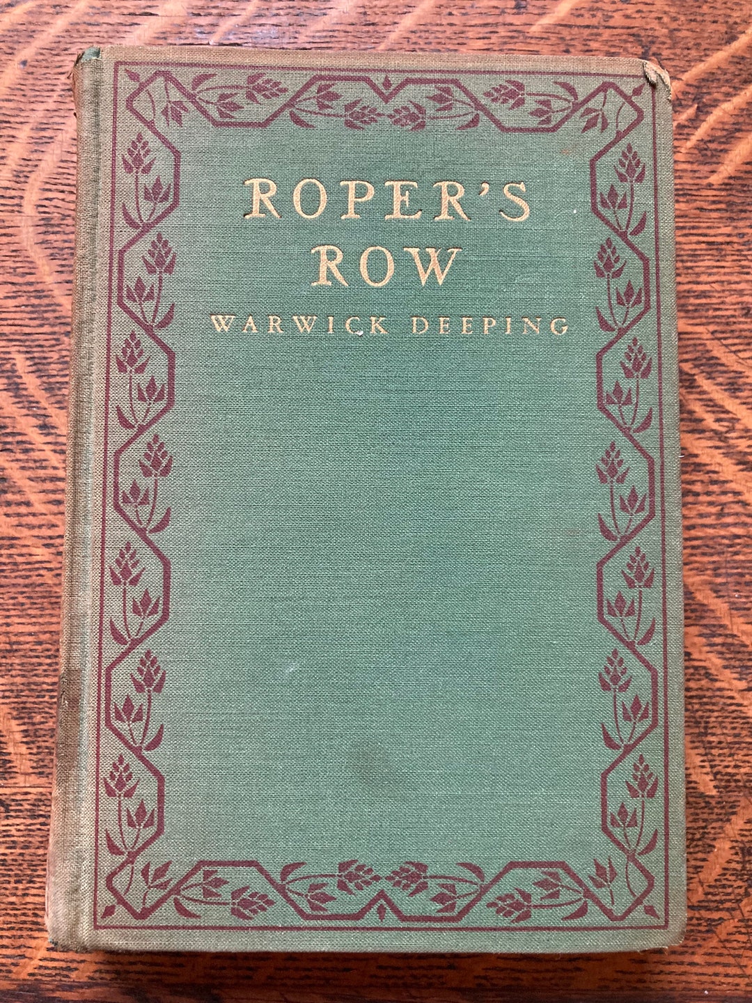 Roper's Row by Warwick Deeping, 1929 1st Edition Hardback / Disability ...