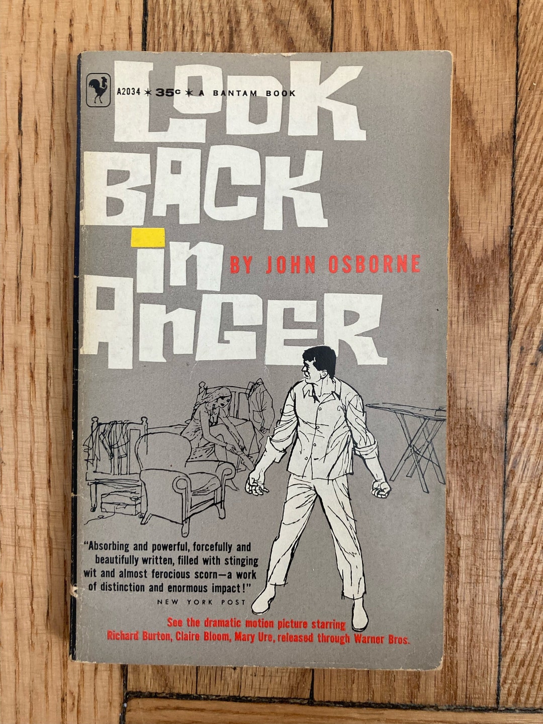 50s Osborne Book / Look Back in Anger by John Osborne, Bantam 1959 ...