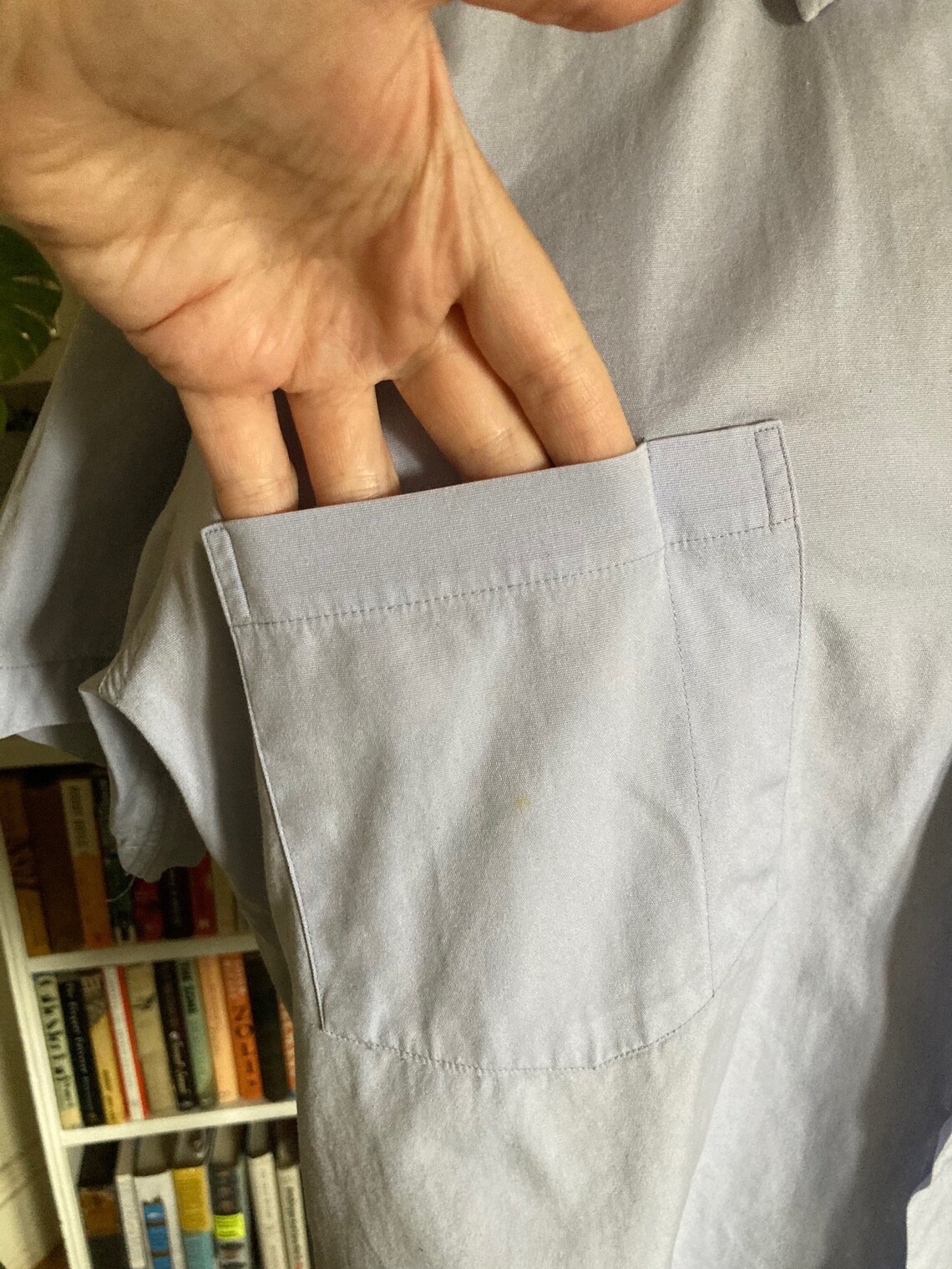 Vintage Pale Blue 60s USPS Mailman Shirt With Eagle Patch / 1960s US ...