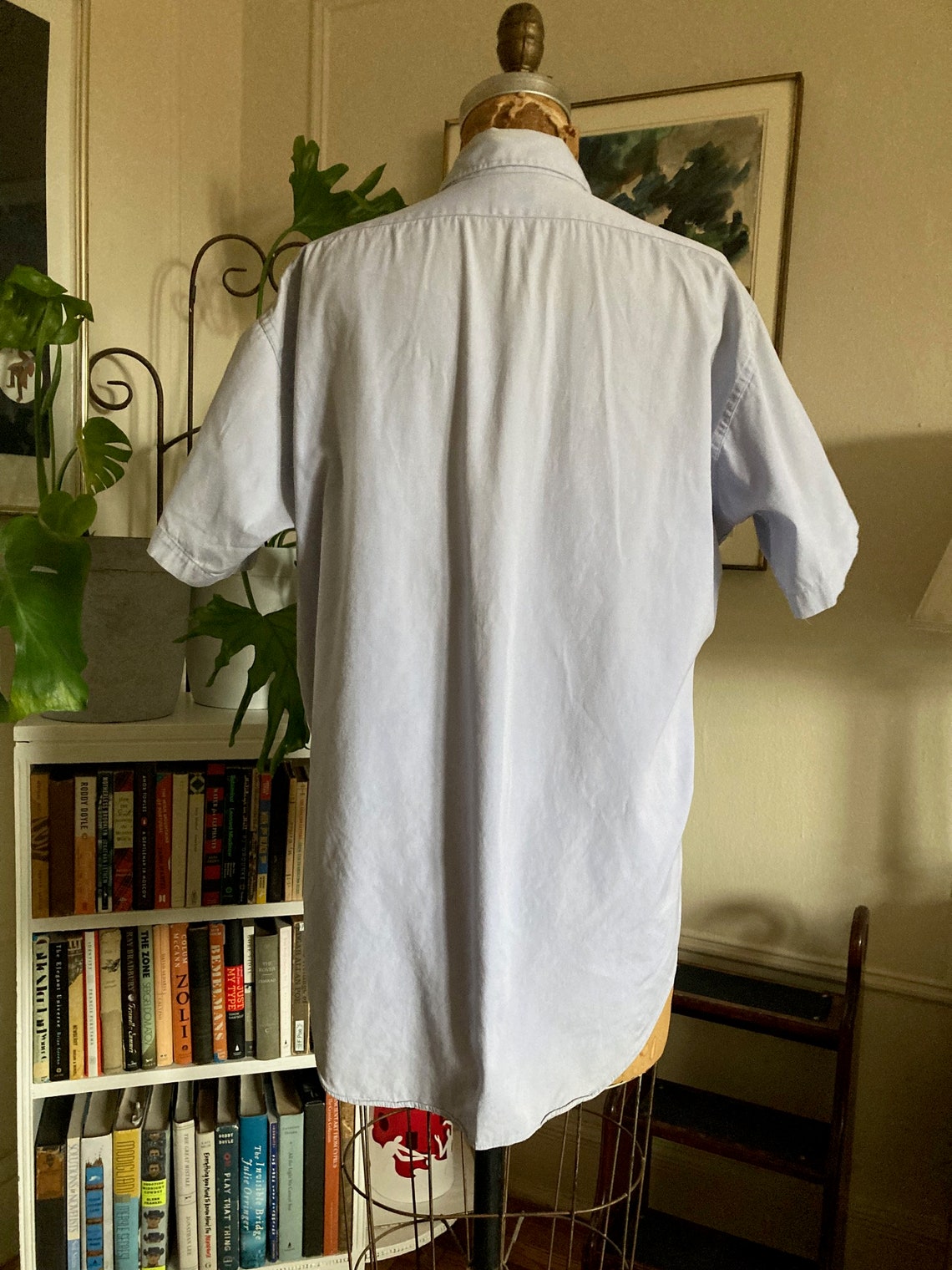 Vintage Pale Blue 60s USPS Mailman Shirt With Eagle Patch / 1960s US ...