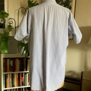 Vintage Pale Blue 60s USPS Mailman Shirt With Eagle Patch / 1960s US ...