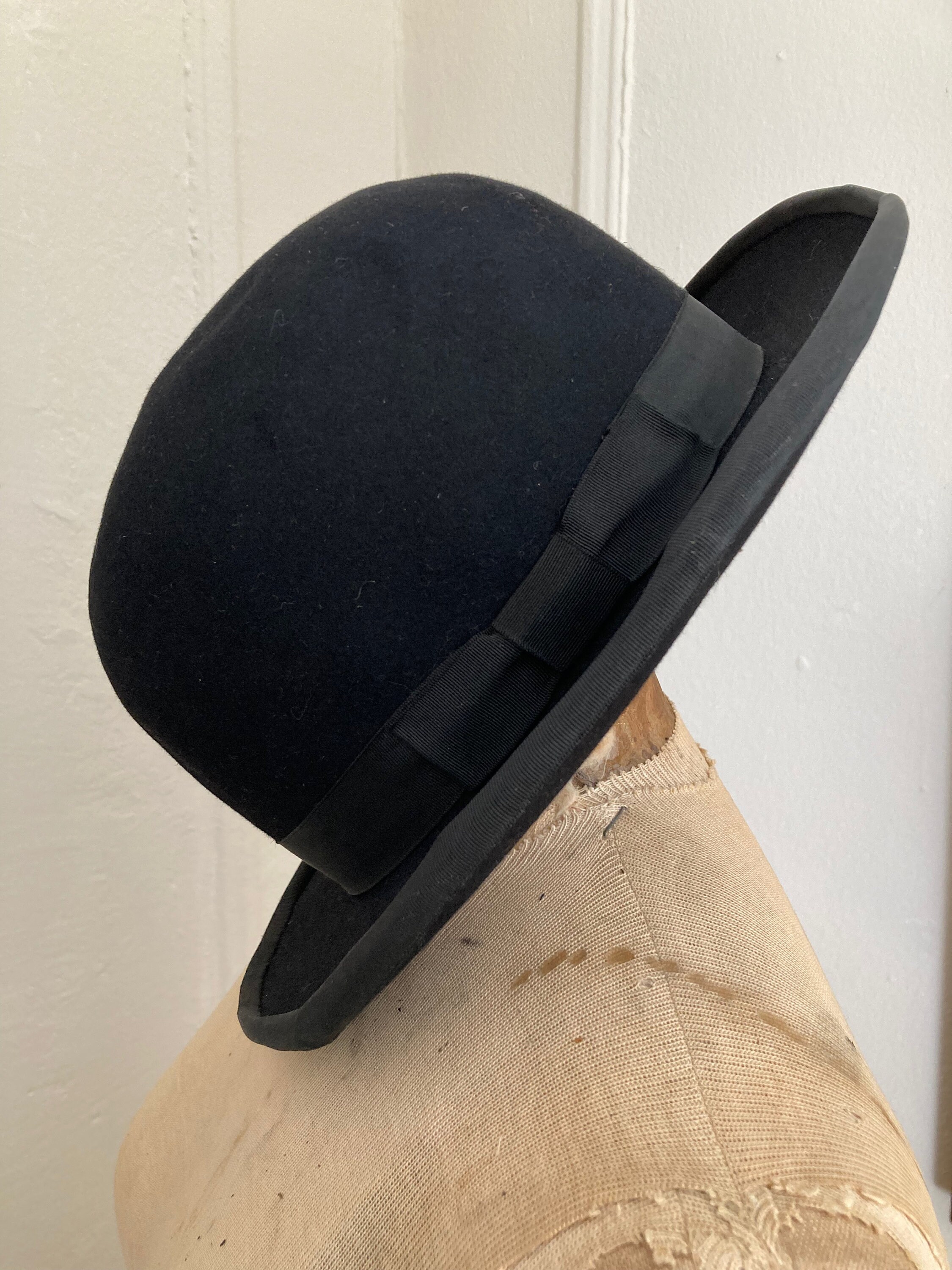 70s Black Vintage Derby Hat by Stetson in Original Box - Etsy