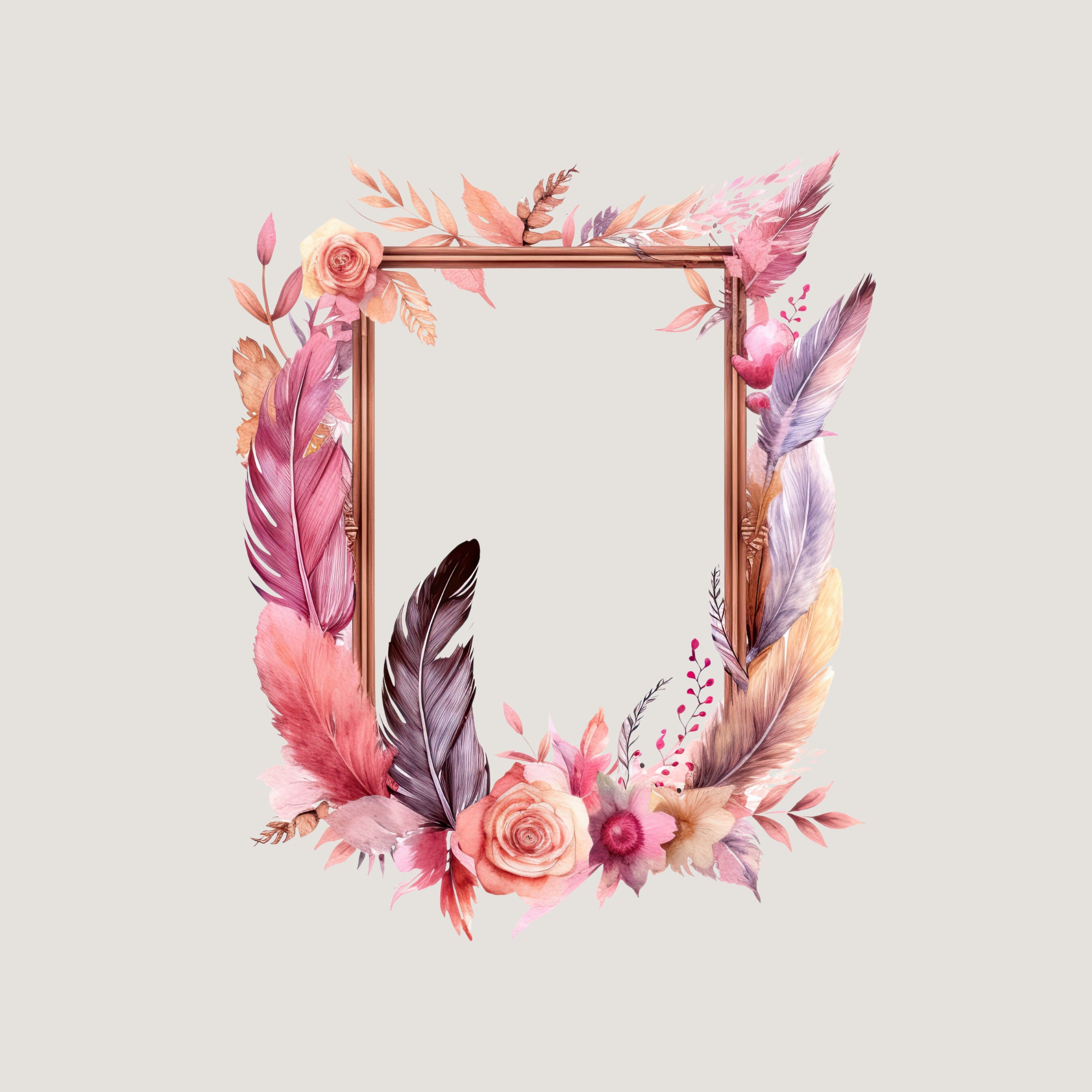 Watercolor Western Boho Clipart Bundle Boho Sublimation Design 31 PNG ...