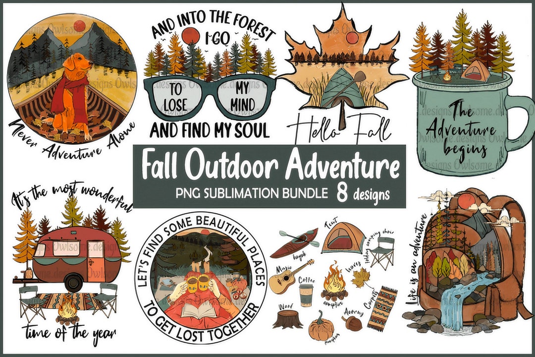 Fall Outdoor Adventure Designs Bundle - Etsy