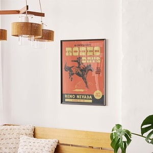 Vintage Rodeo Days Poster, Western Poster, Typography Print, Country ...