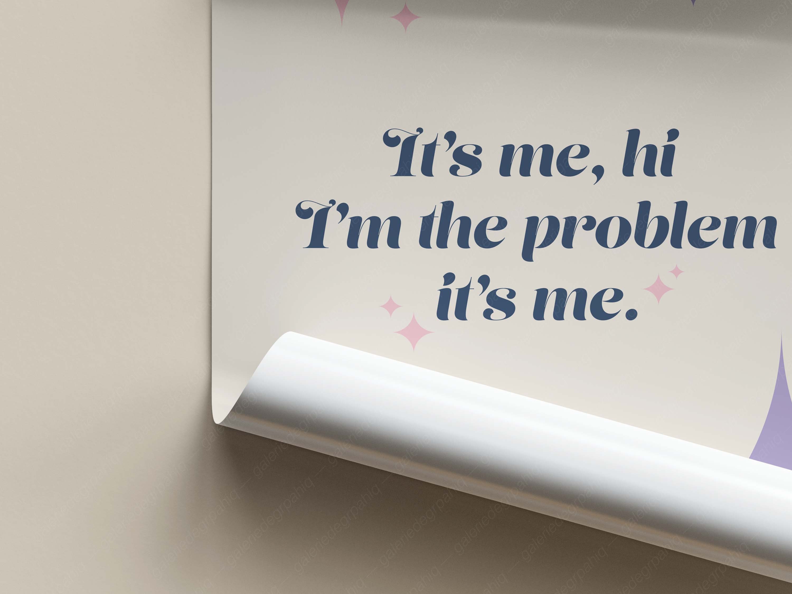 Printable Wall Art Taylor Swift Lyrics Anti Hero Vintage Style Poster ...