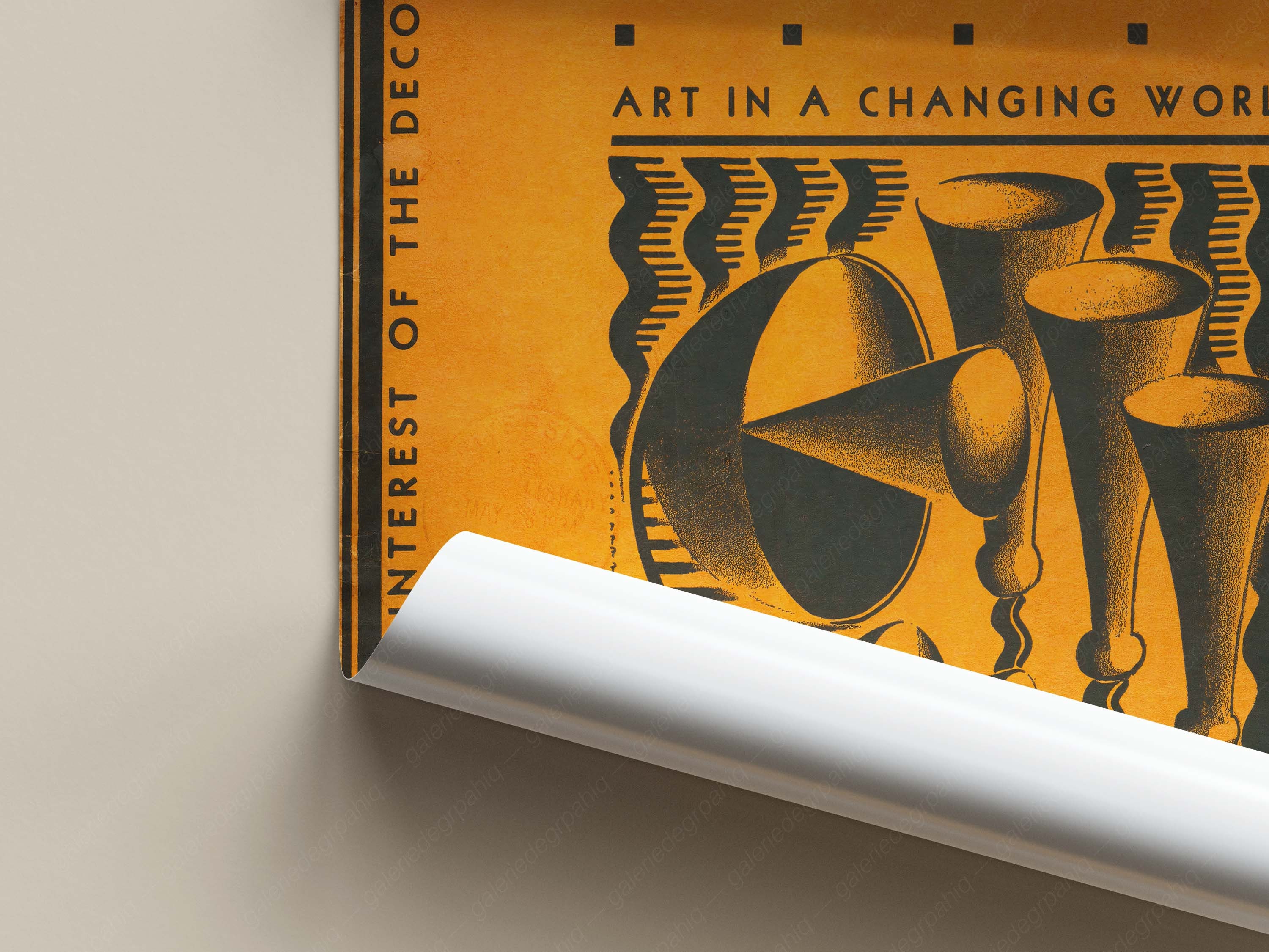 Vintage Design Magazine Cover Poster, Mid Century Modern Poster ...