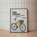 Retro Paris Cycling Club Poster, French Poster, Typography Print ...