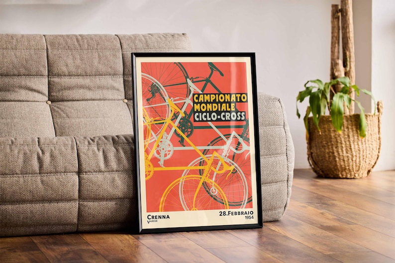 Vintage Italy Bicycle Competition Poster, Sports Poster, Typography ...