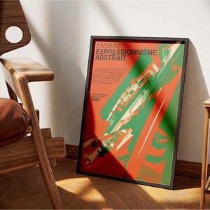Abstract Expressionism Exhibition Poster, French Art Museum Poster ...