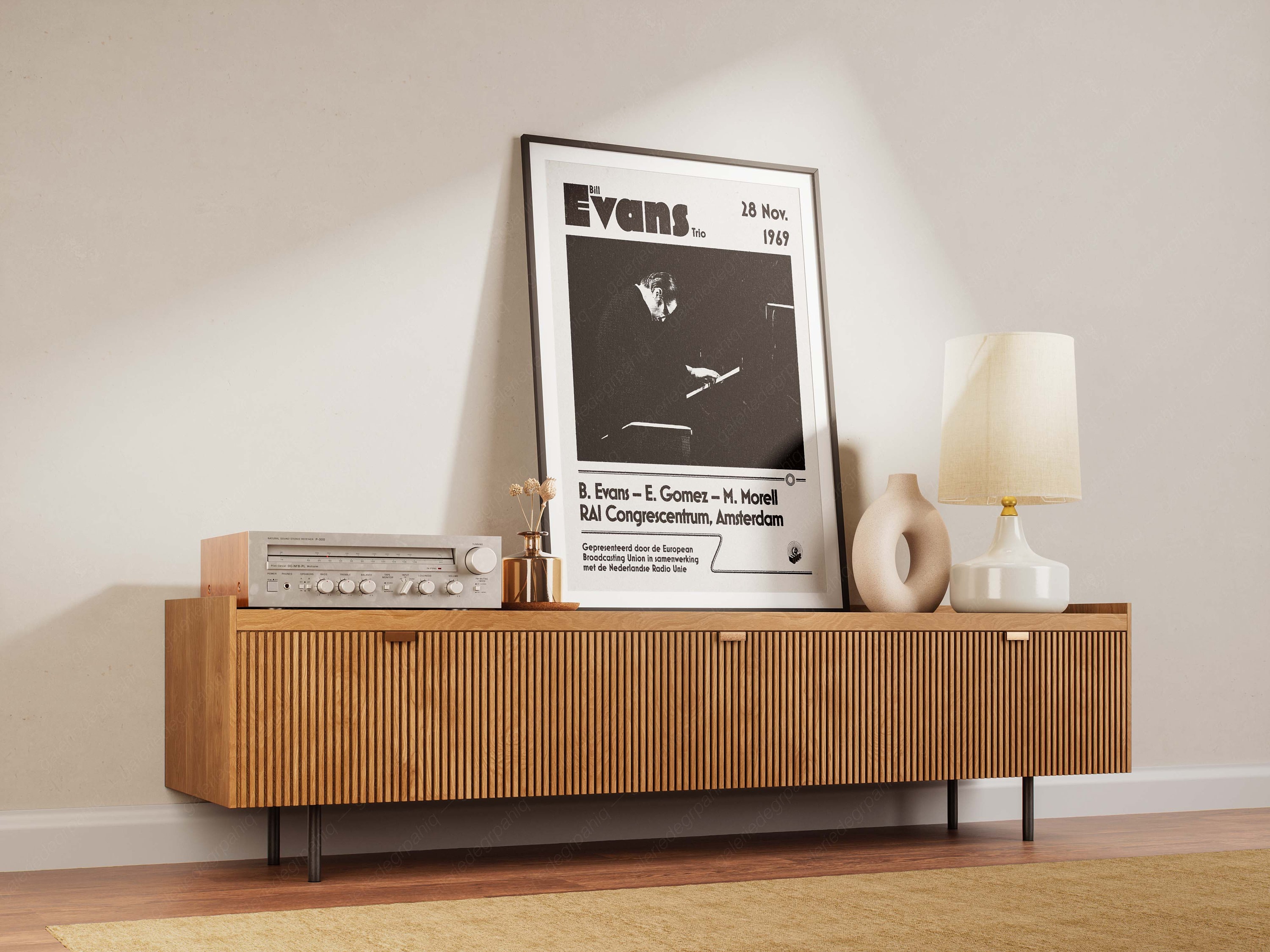 Bill Evans Concert Poster Black and White Minimal Typography Jazz ...