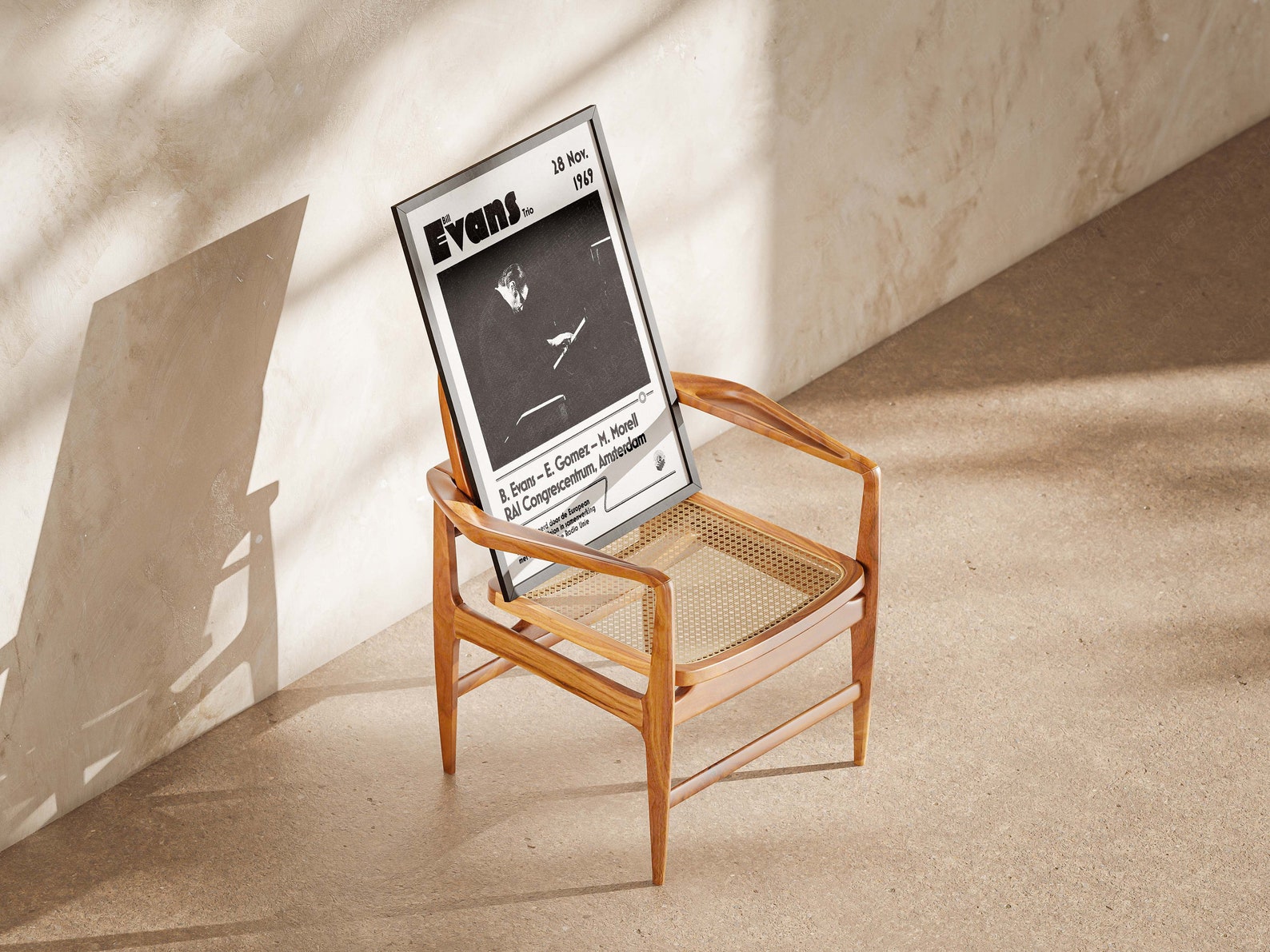 Bill Evans Concert Poster Black and White Minimal Typography Jazz ...