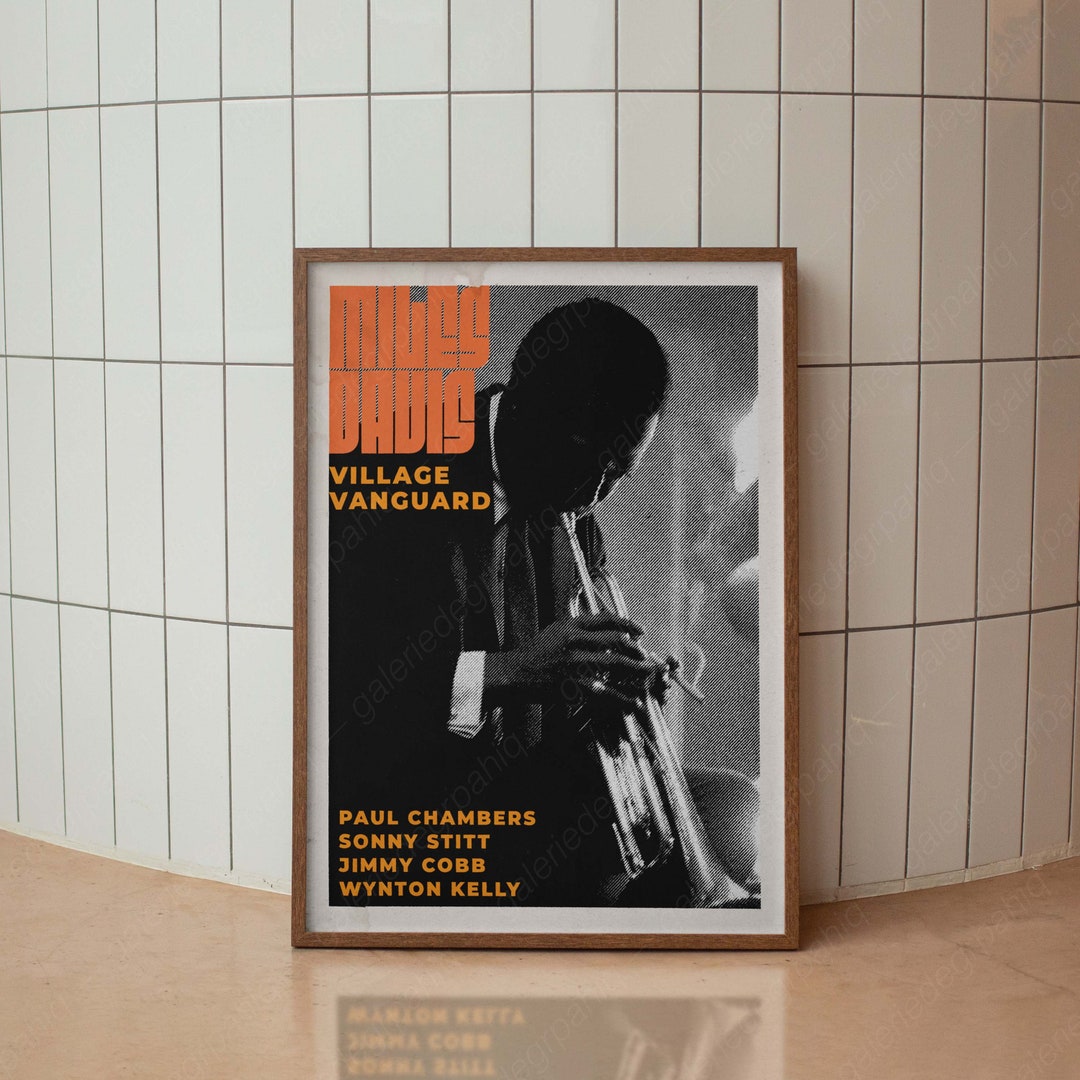 Miles Davis Concert Poster | Minimal Typography | Jazz Concert Poster ...