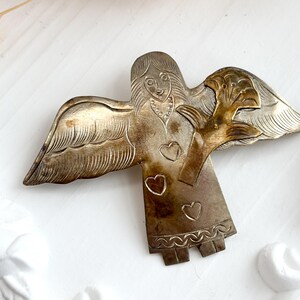 Artisan Made Guardian Angel Vintage 800 Dual Silver & Gold Toned ...
