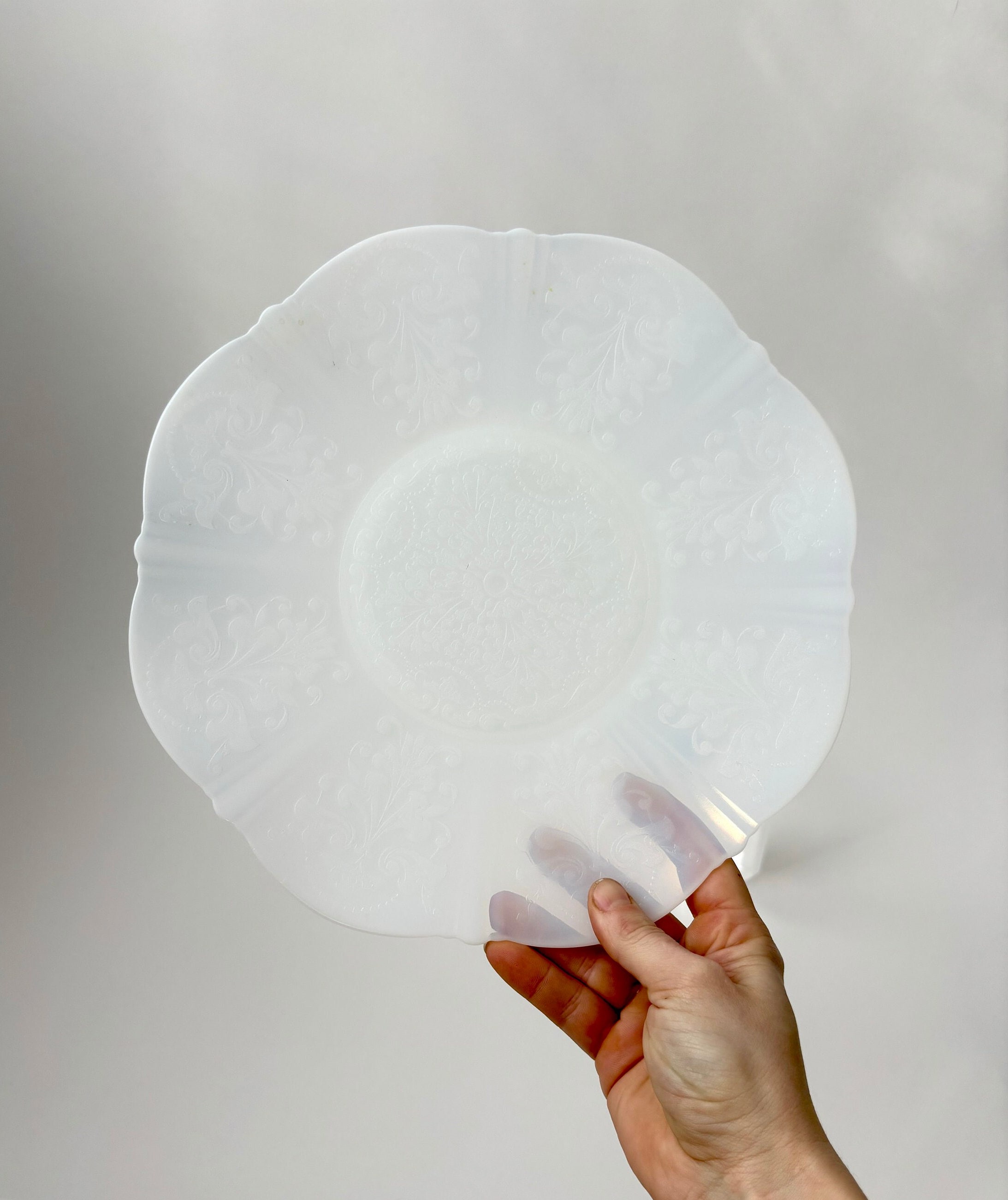 Vintage Macbeth Evans American Sweetheart Pattern Monax Moonstone ...