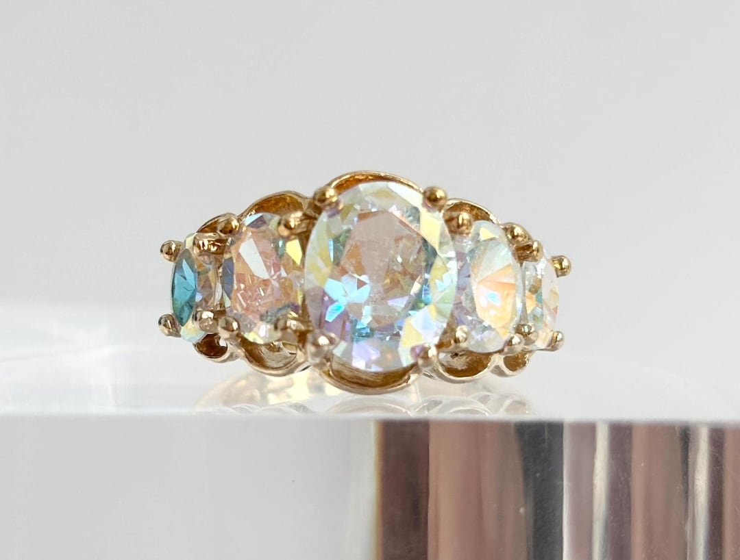 Vermeil Iridescent Mystic Topaz Gold Plated Multi Gemstone Sterling ...