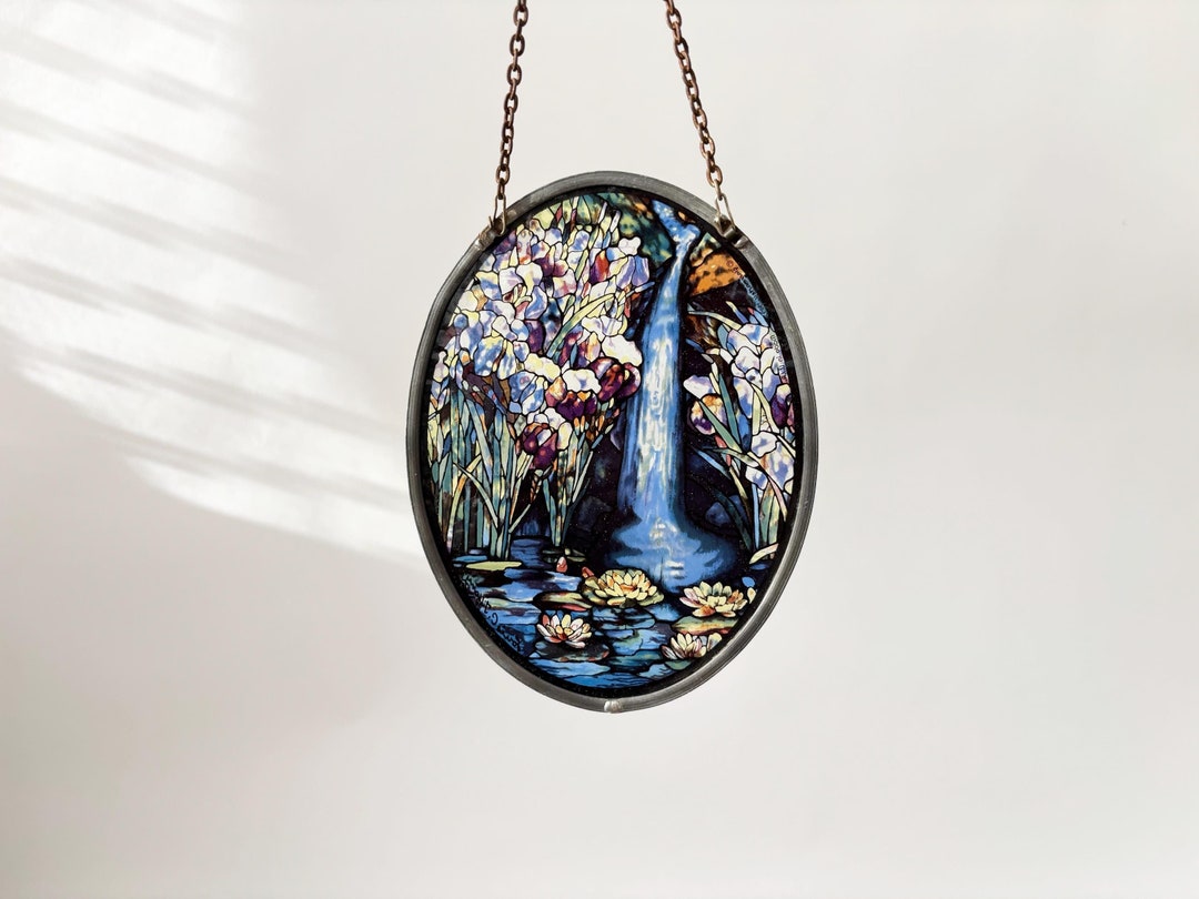 Rare Collectible Louis C. Tiffany Glassmasters Oval Stained Glass ...