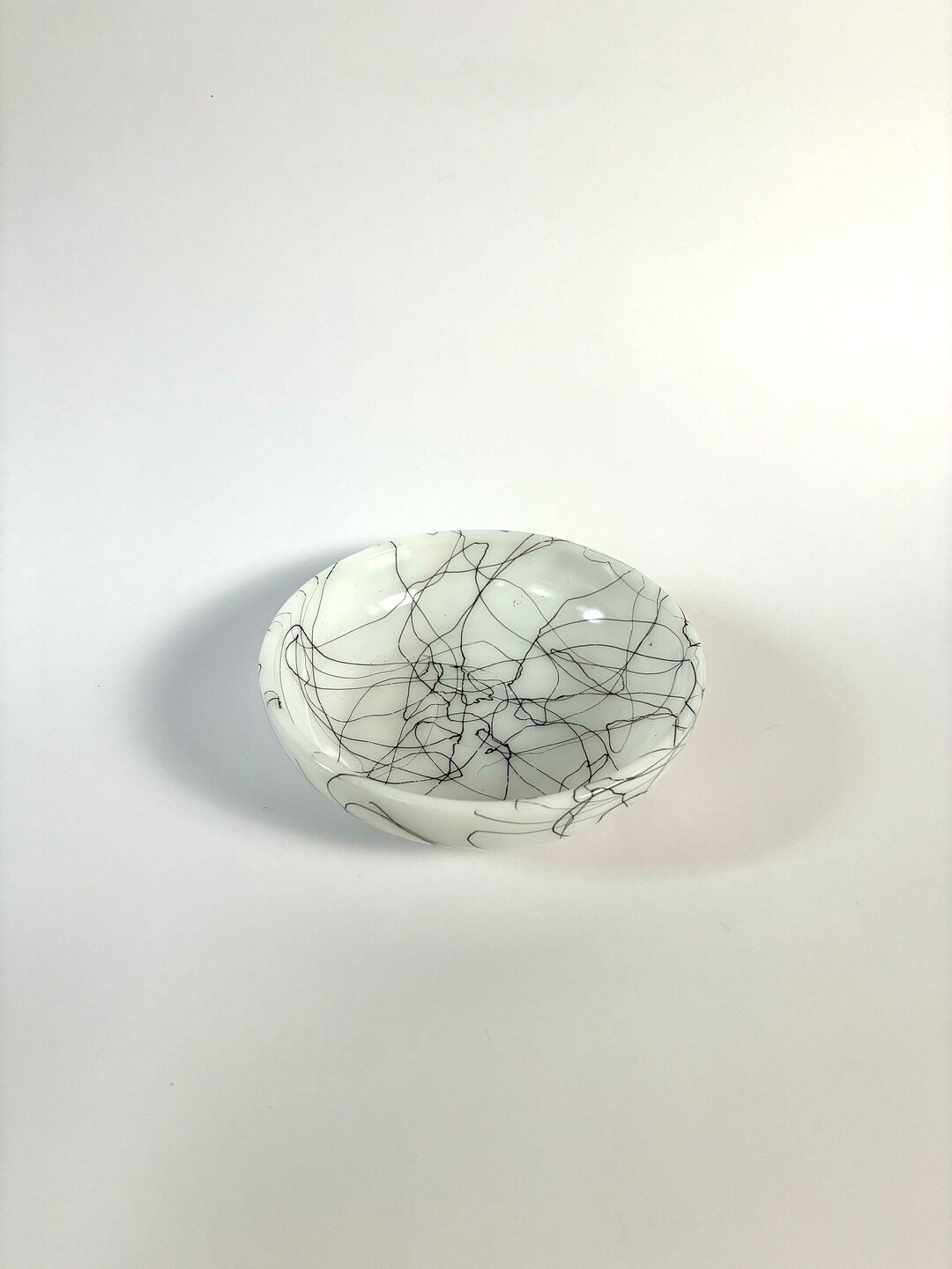 Black & White Post Modern Splatter Style Decorative Bowl - Etsy