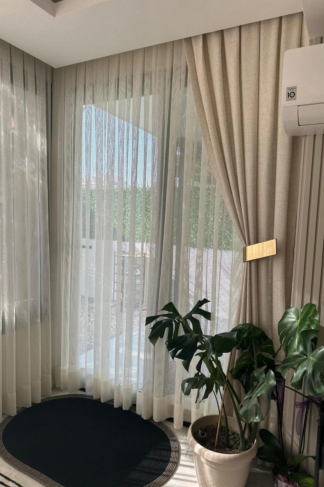 Custom Linen Curtain Panel | Natural Drapes, Grommet & Hook Options - Etsy