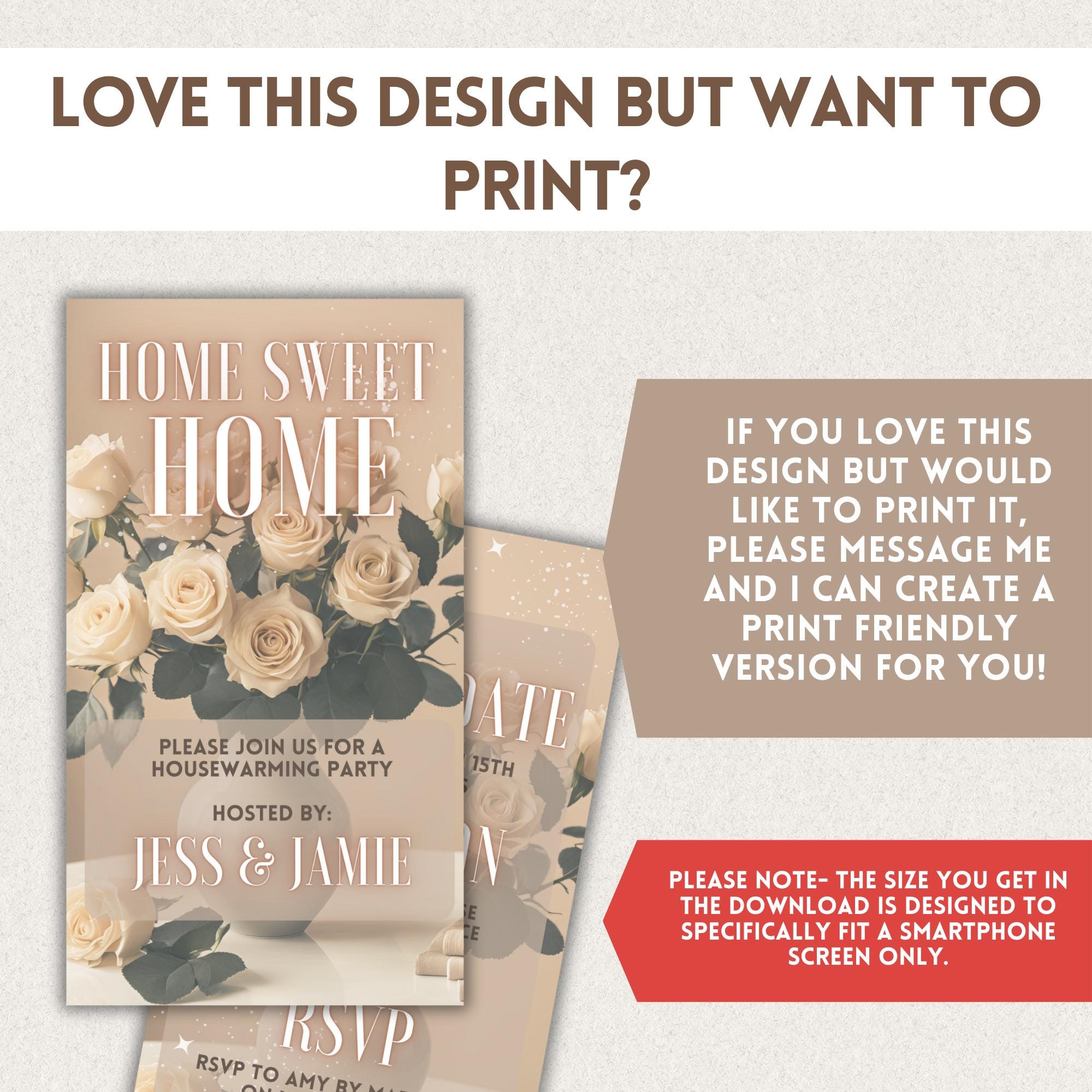Digital House Warming Invitation, Editable Modern Neutral Floral New ...
