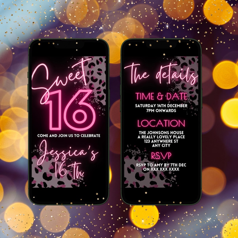 Paris Theme Sweet 16 Invite - Etsy