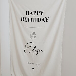 Fabric Birtday Sign, Custom Birthday Banner, Birthday Boho Wall Art ...