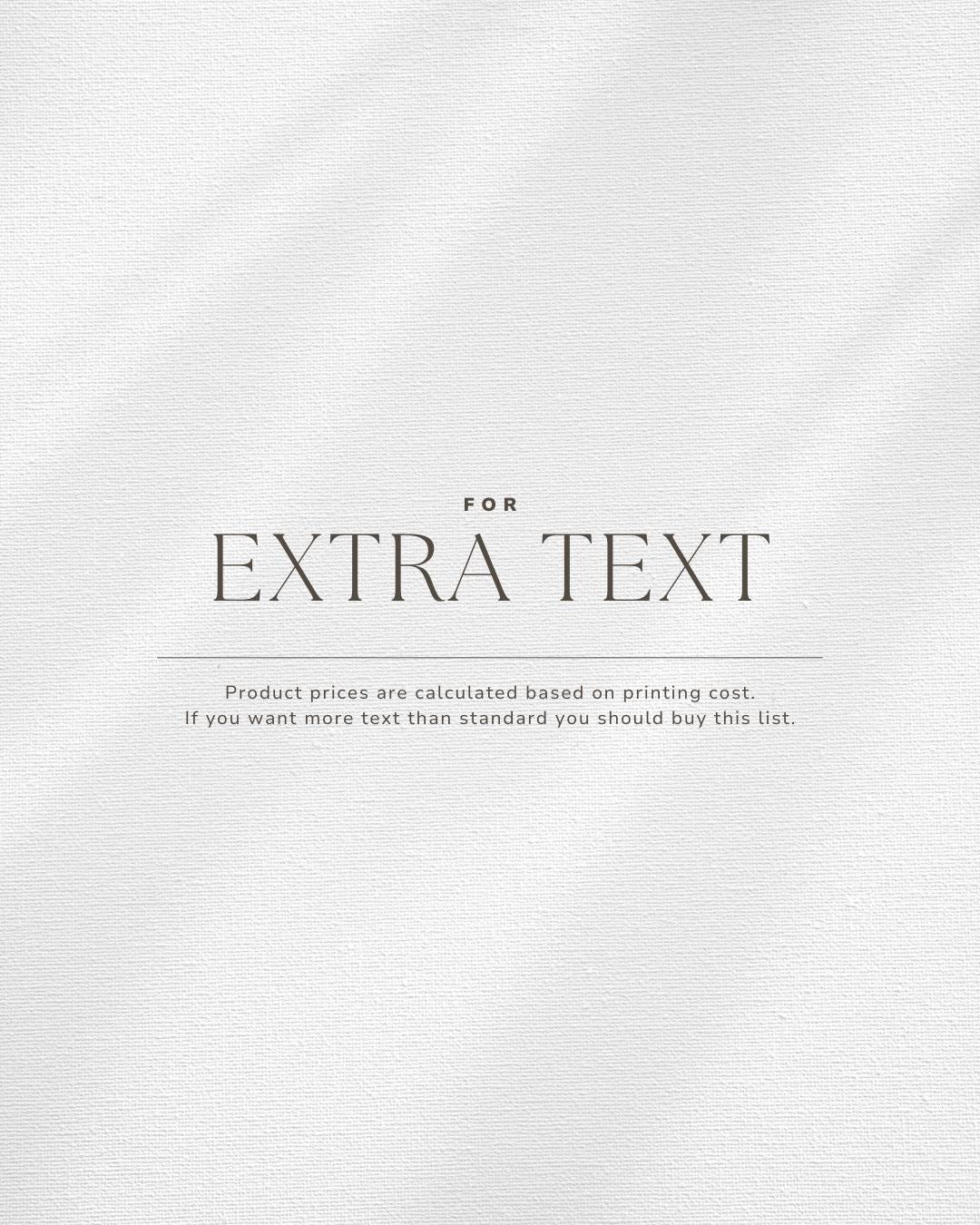 Extra Text - Etsy
