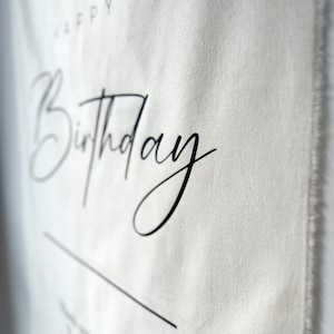Fabric Birtday Sign, Custom Birthday Banner, Birthday Boho Wall Art ...