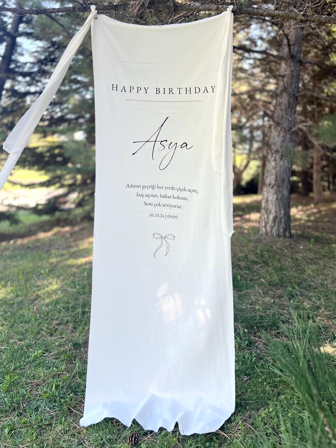 Personalised Birthday Name Flag, Birthday Banner, Custom Birthday ...