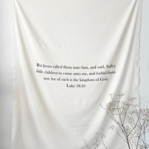Cotton Bible Banner, Custom Bible Banner, Fabric Sign, Personalised ...