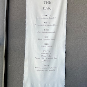 Wedding Bar Menu, Custom Linen Bar Sign, Bar Sign, Signature Cocktails ...