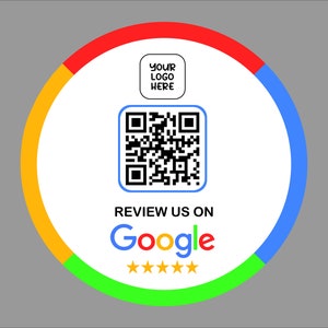 Review Us on Google Sticker With QR Code for Your Shop or Restaurant - Etsy