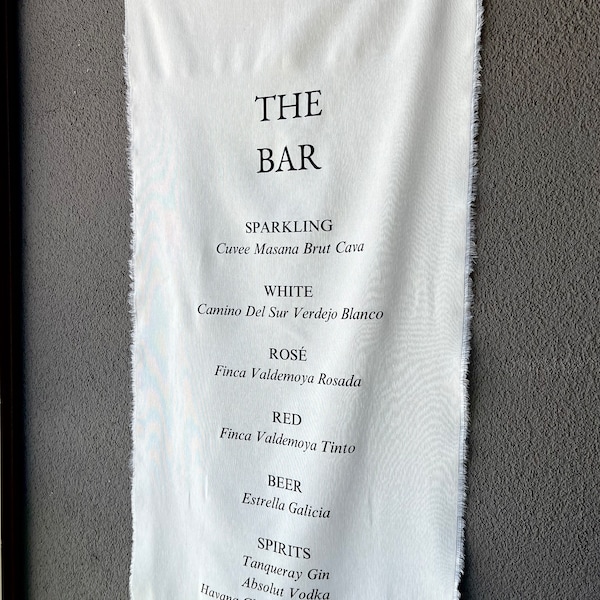 Bar Sign Linen - Etsy