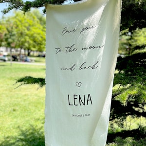 Linen Birthday Banner, Custom Birthday Banner, Personalised Birthday ...