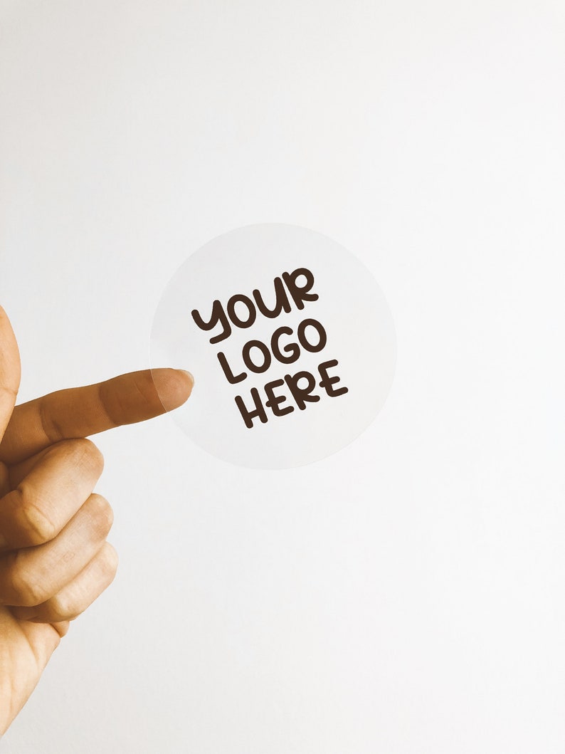 Transparent Label Stickers Custom Business Logo - Etsy
