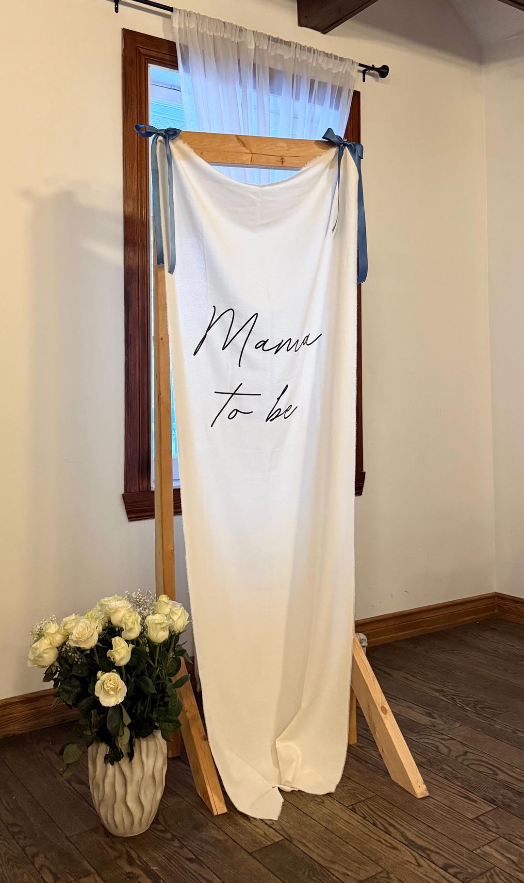 Welcome Sign for Mama to Be, Personalized Fabric Mama to Be Sign ...