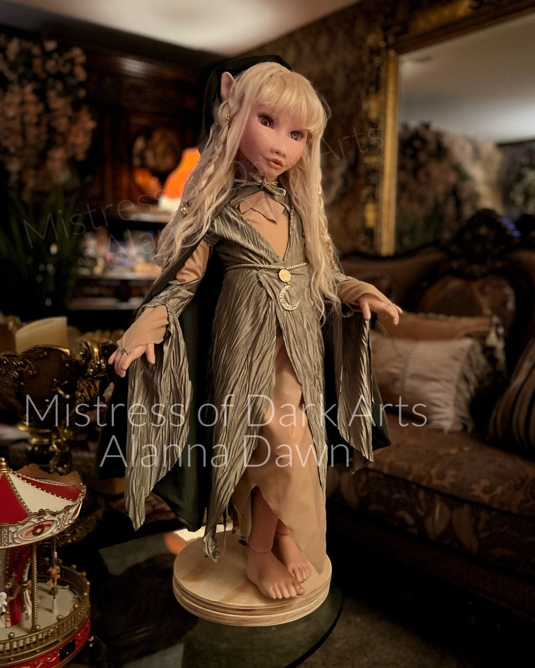Gelfling Kira Art Doll 36" Tall, Inspired by Dark Crystal, Fully ...