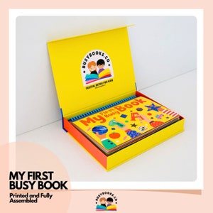 My First Busy Book Assembled Printed Preschool Activities Homeschool ...