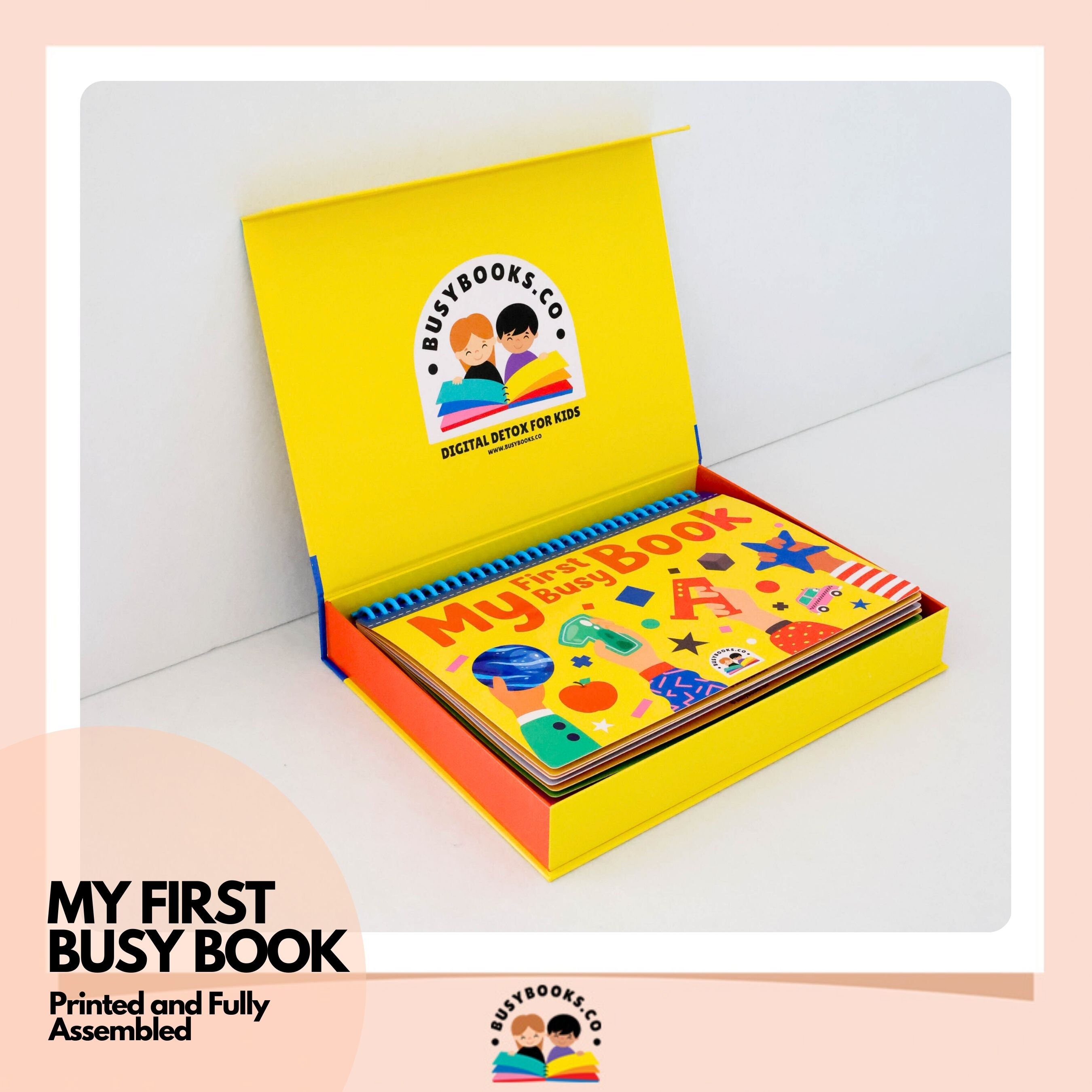 My First Busy Book Assembled Printed Preschool Activities Homeschool ...