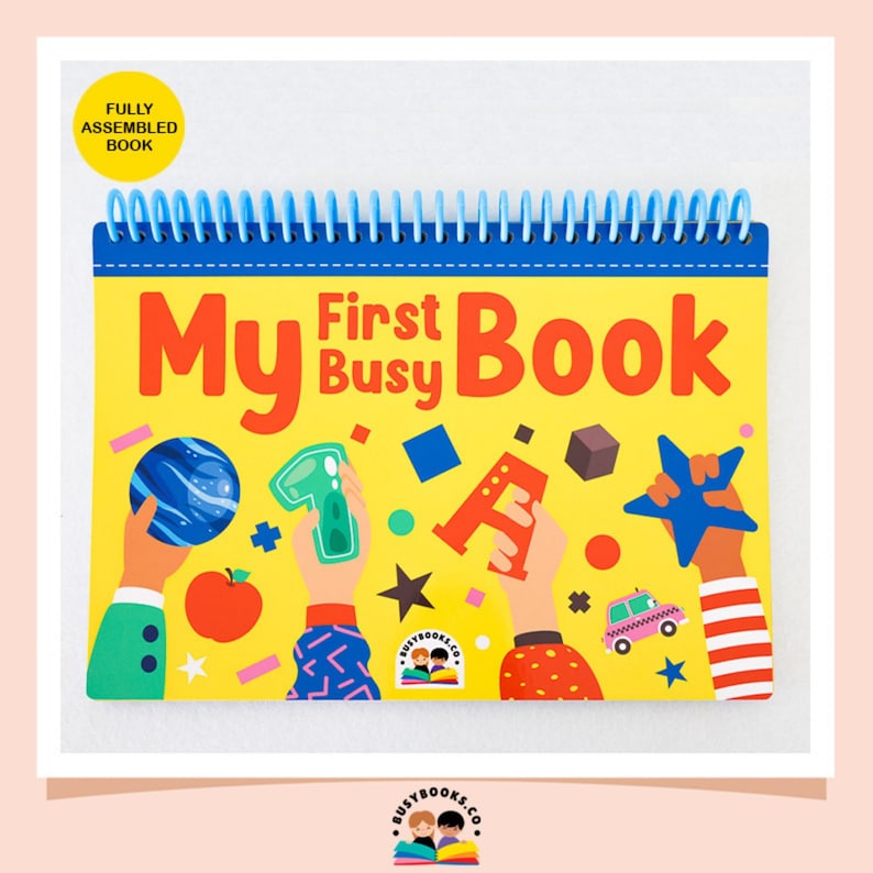 My First Busy Book Assembled Printed Preschool Activities Homeschool ...