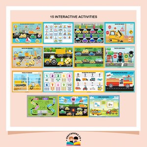 Transport Busy Book Printed and Assembled Preschool Activities ...