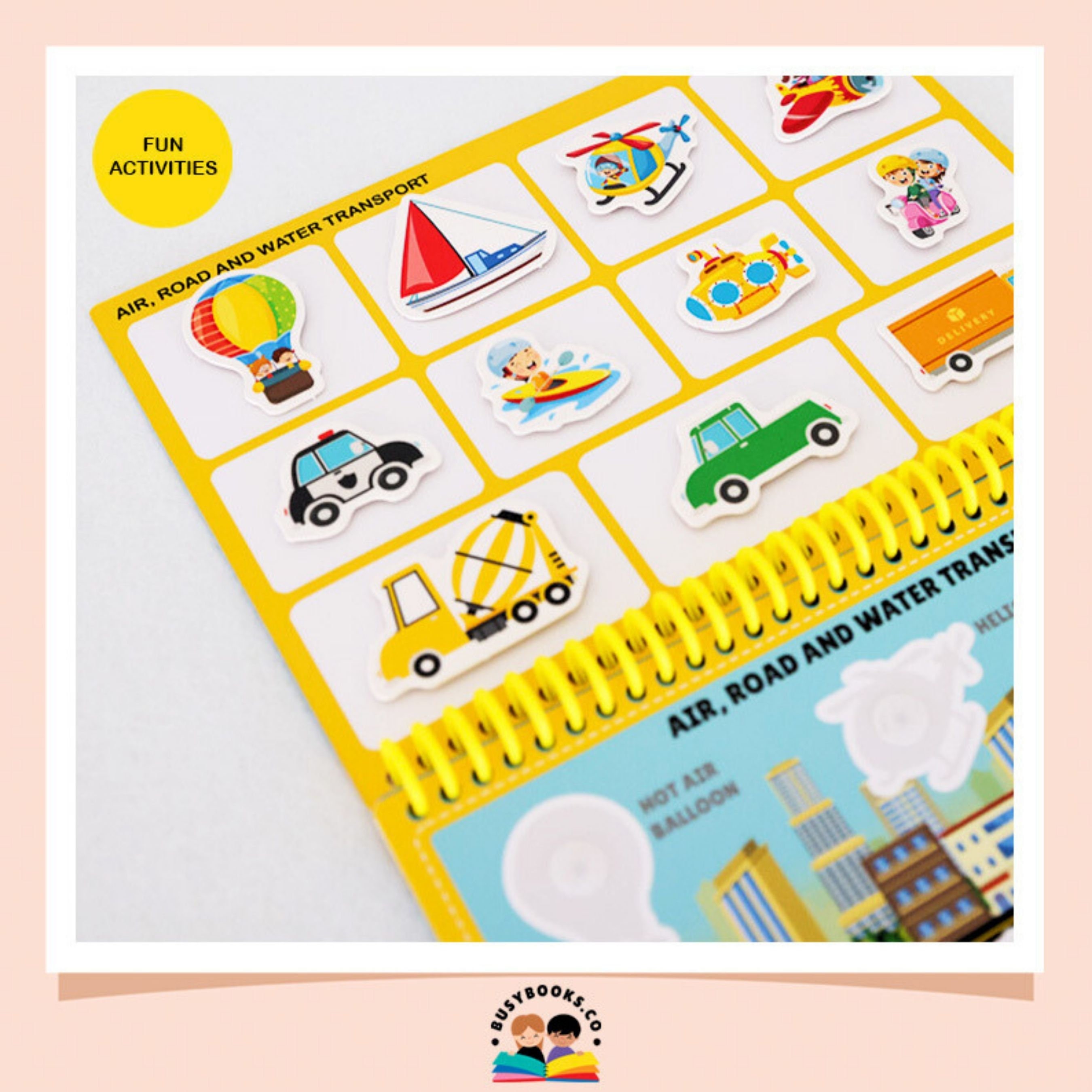 Transport Busy Book Printed and Assembled Preschool Activities ...