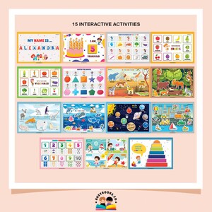 My First Busy Book Assembled Printed Preschool Activities Homeschool ...