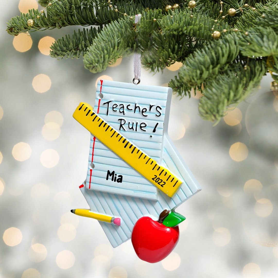2023 Personalized World's Best Teacher Ornament-teachers - Etsy