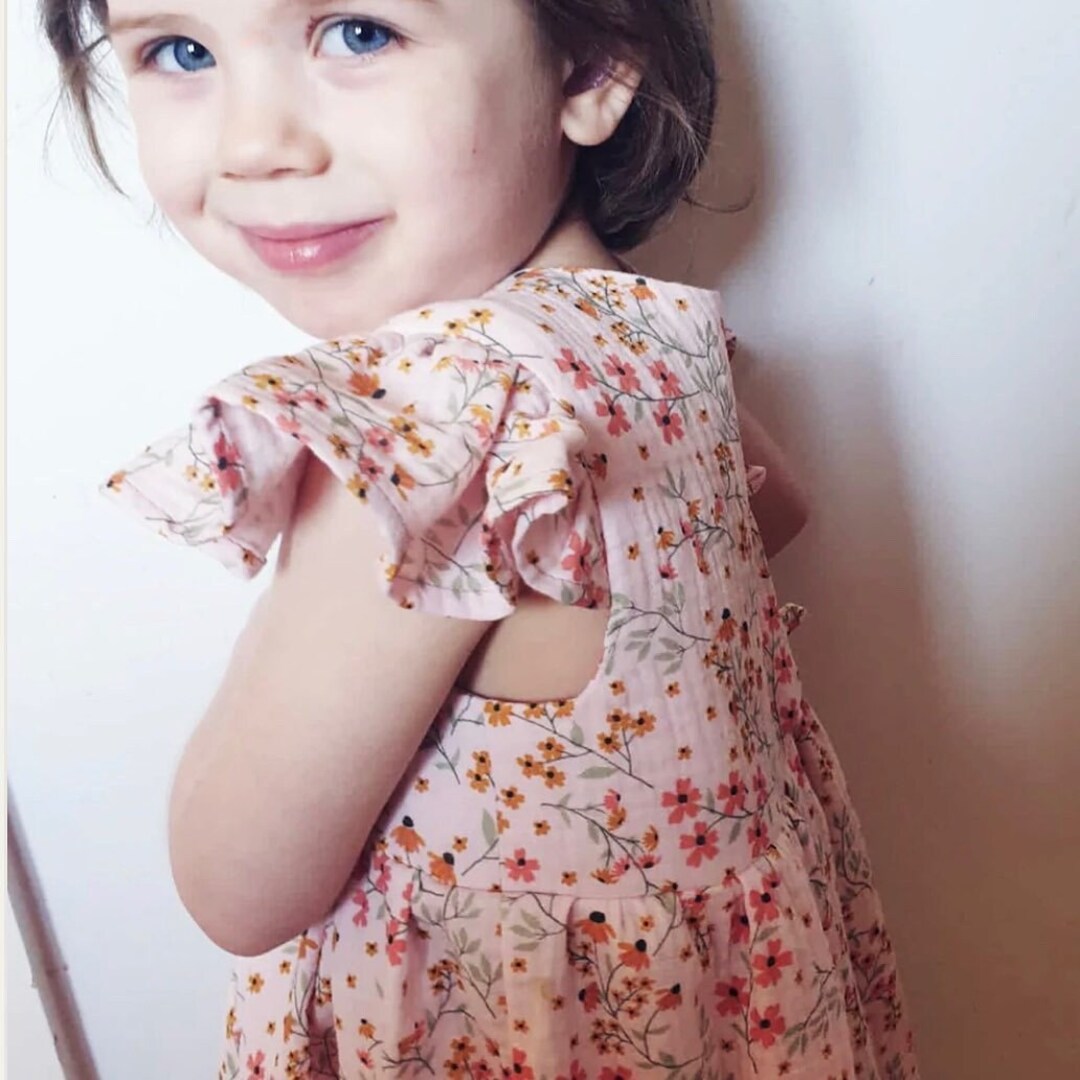 The Ivy Dress | Boho Style Girls Dress | Organic Cotton | Pretty Floral ...