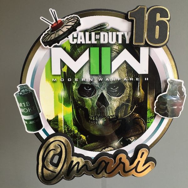 Call of Duty Cake Topper - Etsy